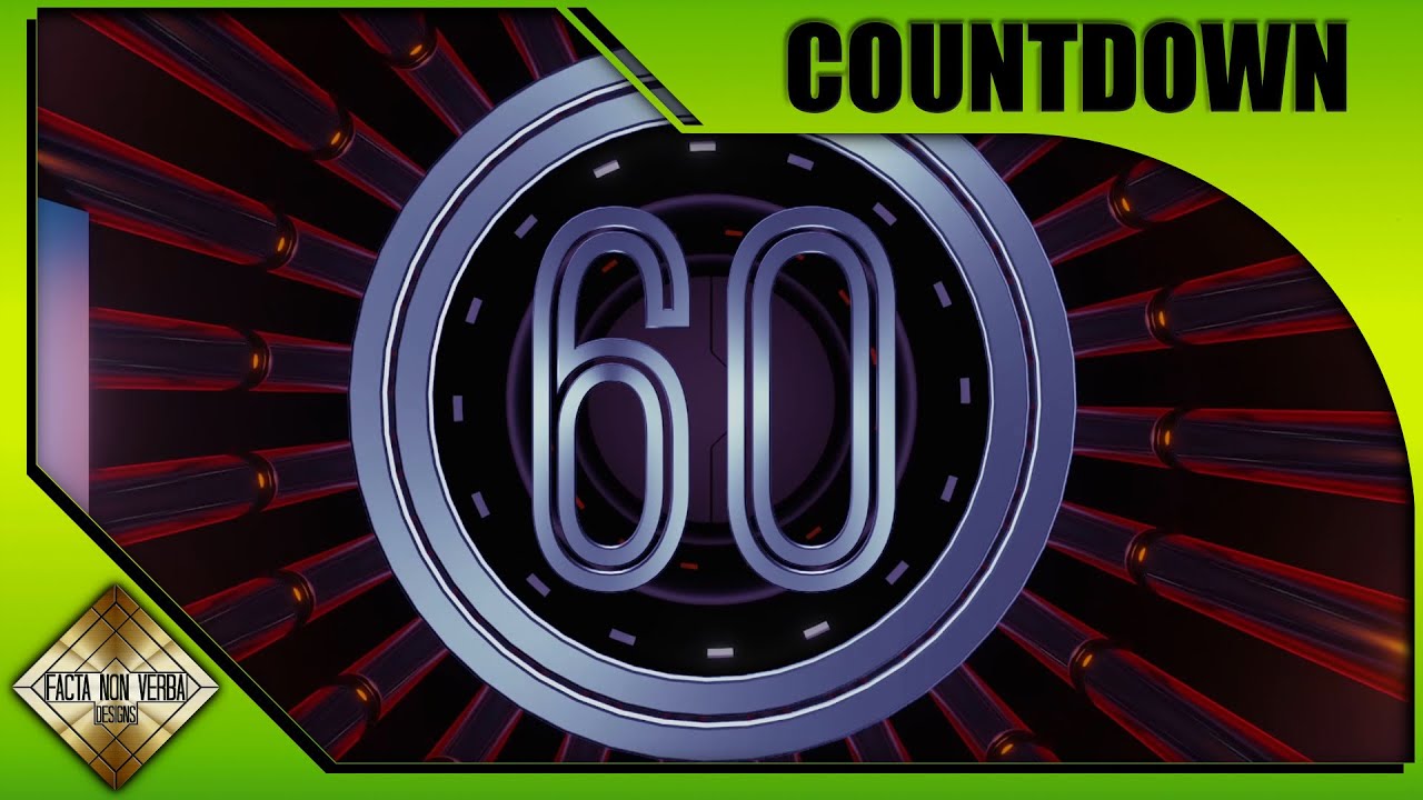 Free 60 Second Countdown Timer With Music 0008 Youtube