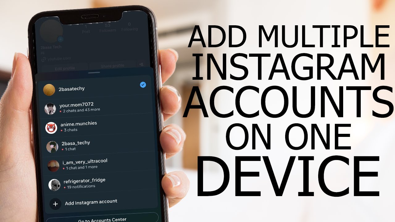 How To Add Multiple Instagram Accounts On One Device 2024 Youtube