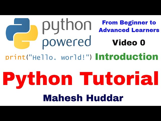 Python For Beginners Video Tutorial Vtupulse
