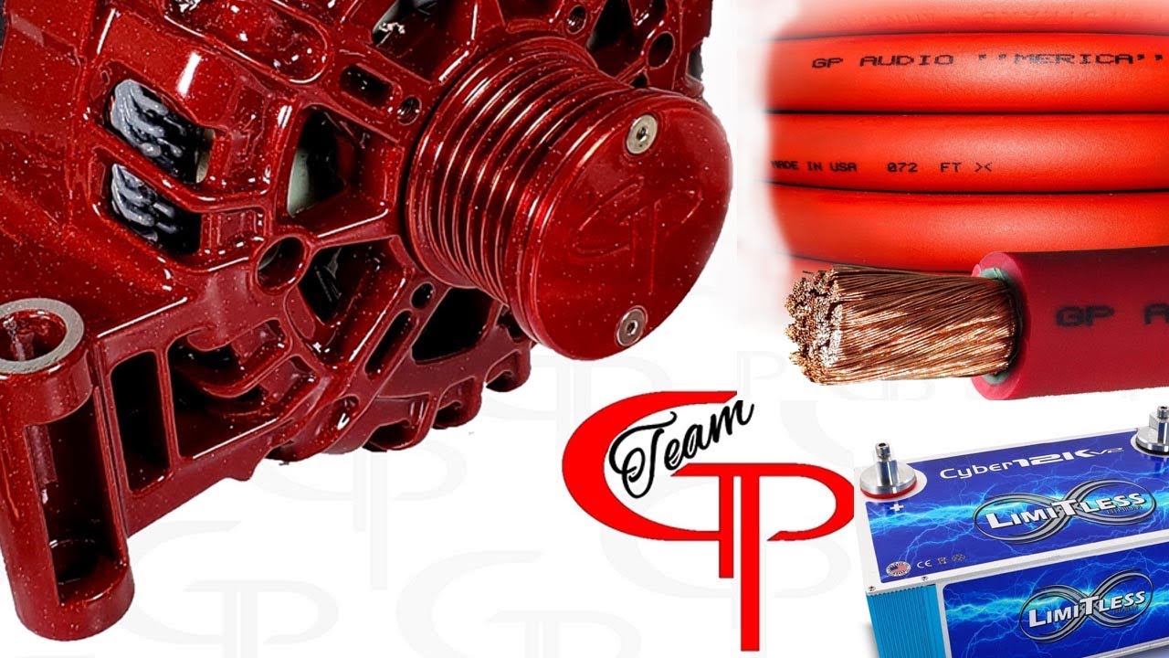 Car Audio Electrical System Batteries Alternator Wires Big 3