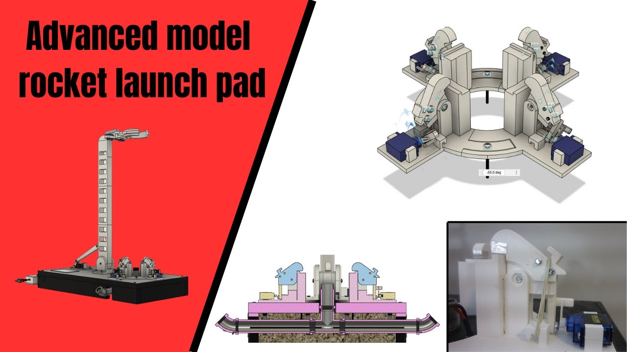 Tvc Model Rocket Launch Pad Showcase Youtube