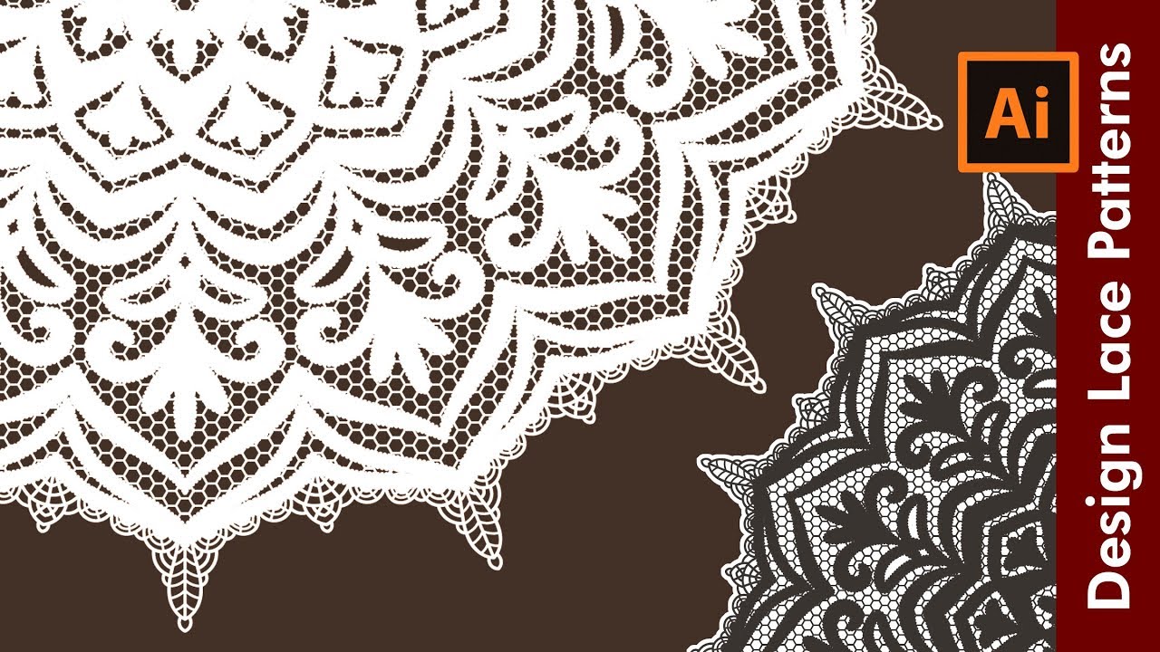 How To Design A Lace Pattern In Adobe Illustrator Youtube
