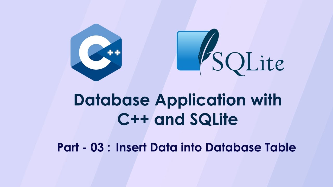Insert Data In Sqlite Database Part 03 C And Sqlite Tutorial