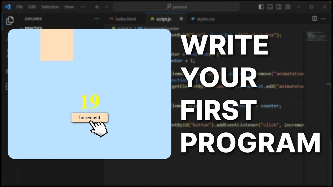 Writing Your First Program No Experience Required Youtube