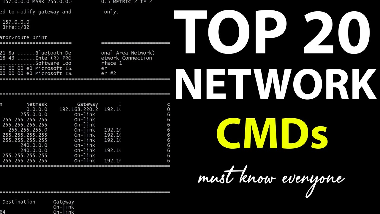 Top 20 Network Commands Must Know Everyone Basic Network