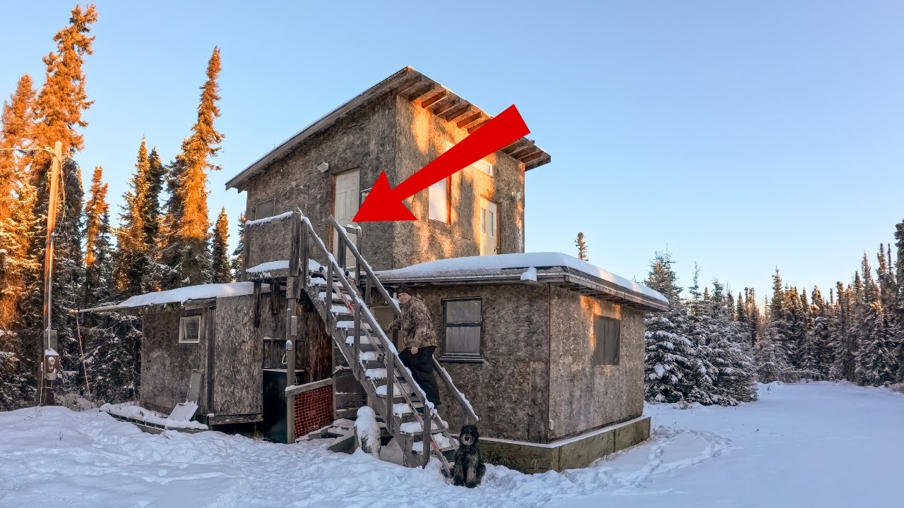 Our First Look Upstairs We Bought An Abandoned Cabin In Alaska Youtube