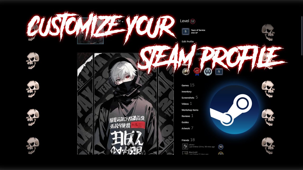 How To Customize Your Steam Profile 2025 Full Guide Artwork