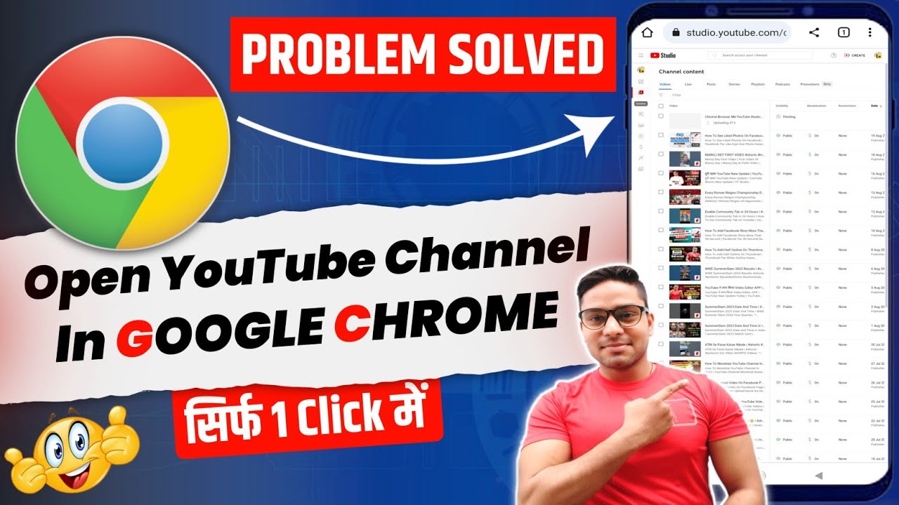 Chrome Browser Me Youtube Studio Kiase Khole How To Open Youtube