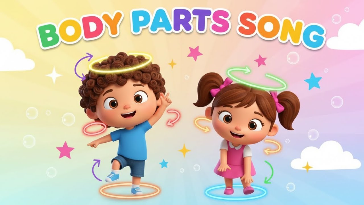 Body Parts Song For Kids Head Shoulders Knees Toes Learn Body