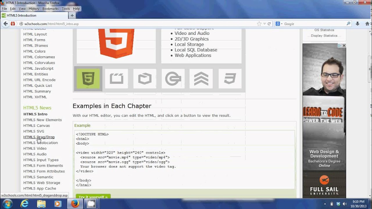 Learn Html With W3schools Youtube