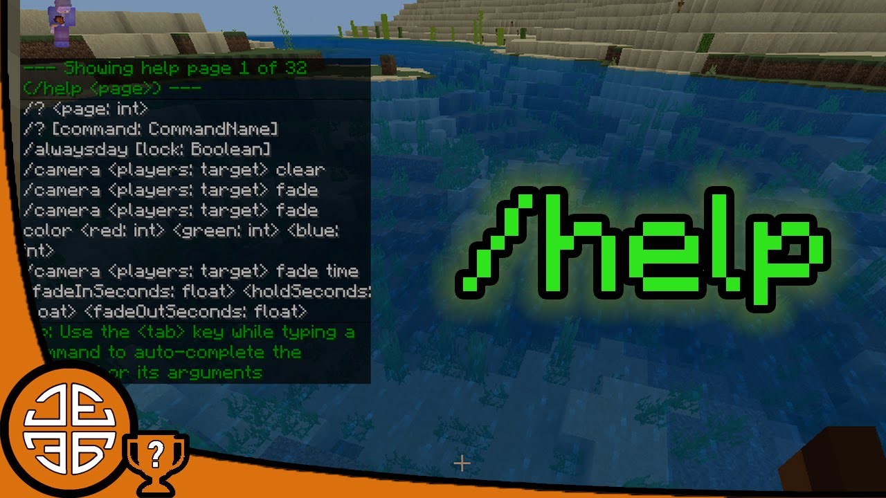 How To Use Help Command In Minecraft Bedrock Youtube