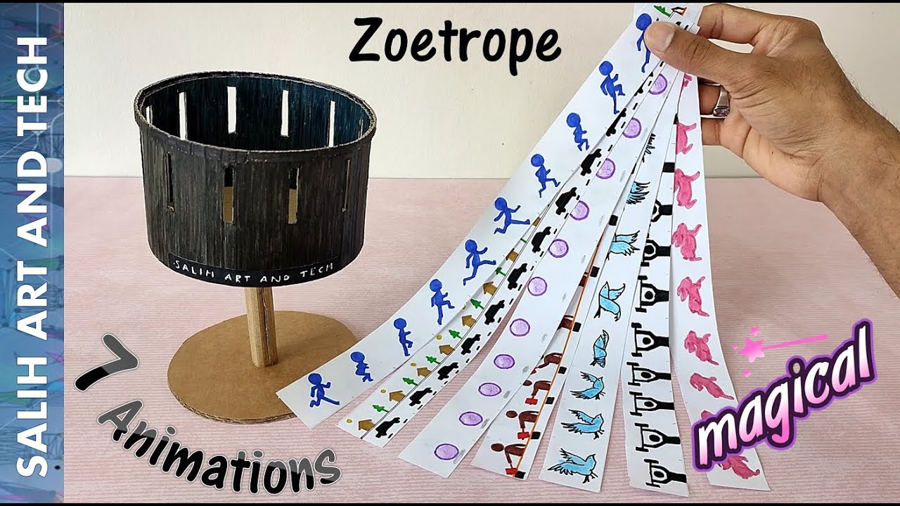 Zoetrope How To Make Zoetrope Classic Paper Animation Optical
