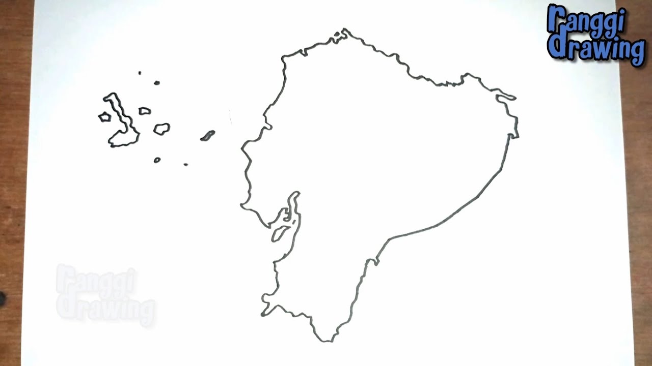 Mapa De Ecuador Dibujo Politico Fisico How To Draw Ecuador Map Outline ...