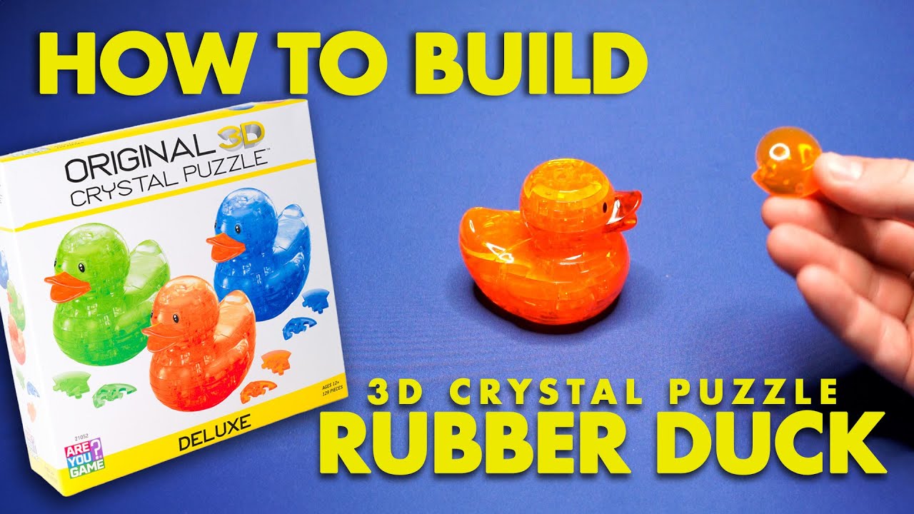 How To Build A 3d Crystal Puzzle Rubber Duck Youtube
