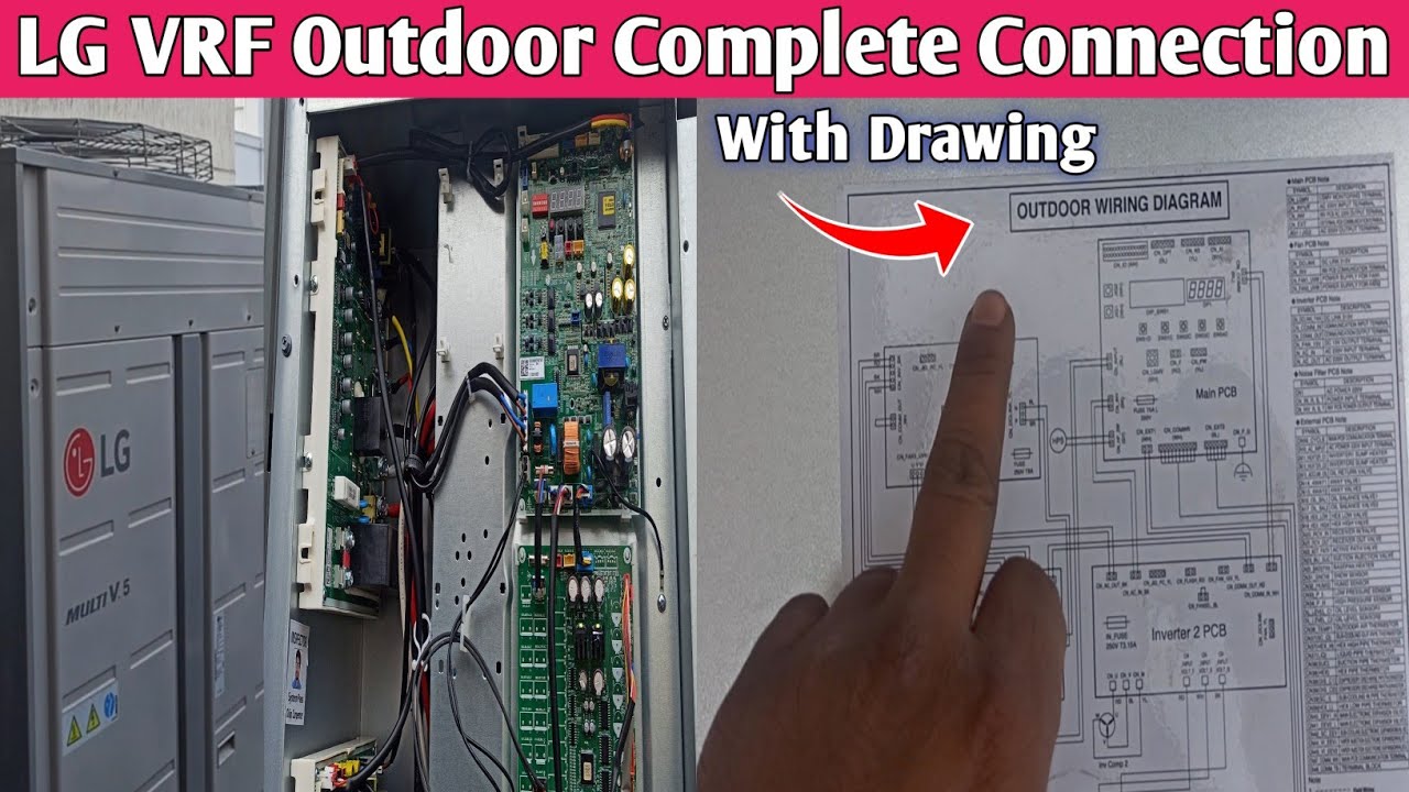 Lg Vrf म Complete Wiring Connection Vrf क Complete With Wiring