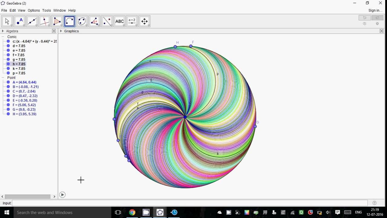 Geogebra Ball Animation Youtube