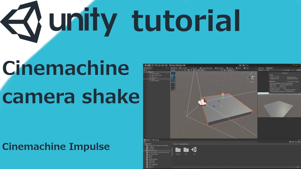 Unity Camera Shake Using Cinemachine Impulse Tutorial Better Quality