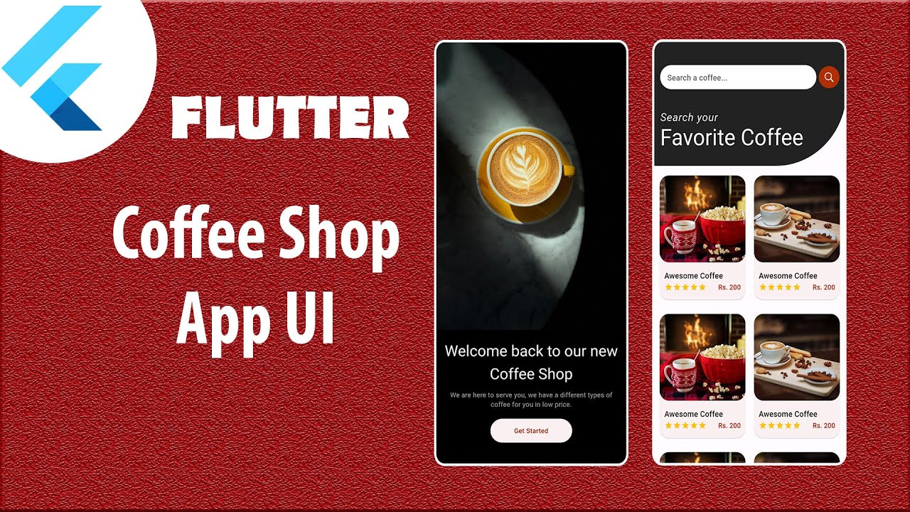 Coffee Shop App Ui Design With Flutter Flutter Ui Design Speed Code Eroppa