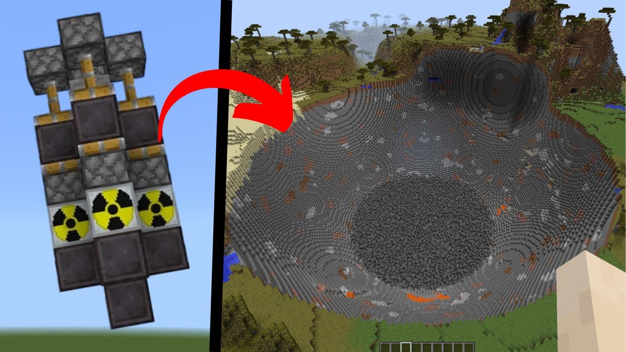 Minecraft Nuke Missile Tutorial Youtube