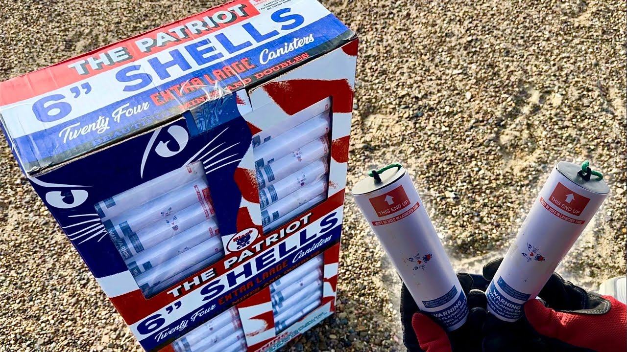 The Patriot 6 Canister Shells Black Cat Fireworks Youtube
