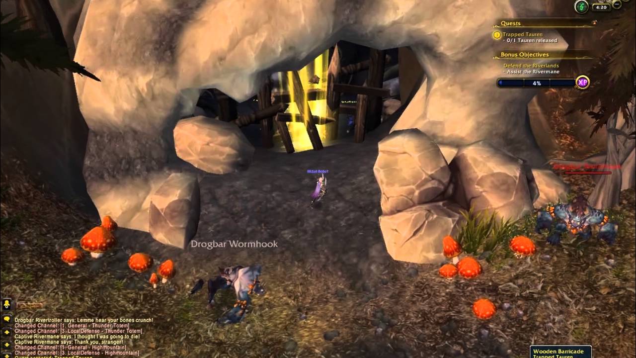 Wow Quest Trapped Tauren Youtube
