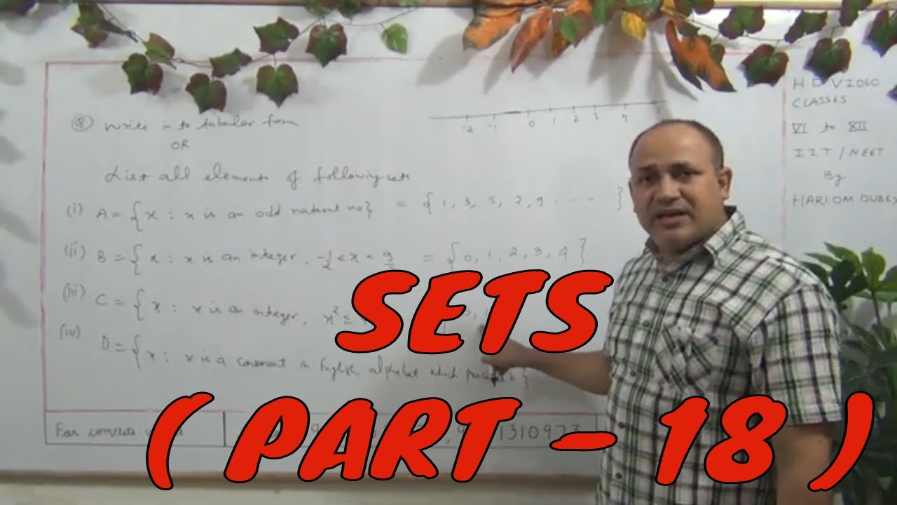 Sets Ncert Questions Of Sets Part 18 Youtube