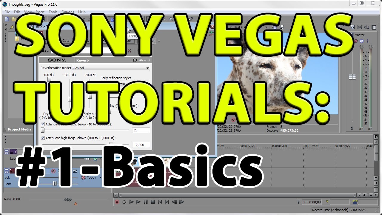 1 Sony Vegas Tutorial The Basics Youtube