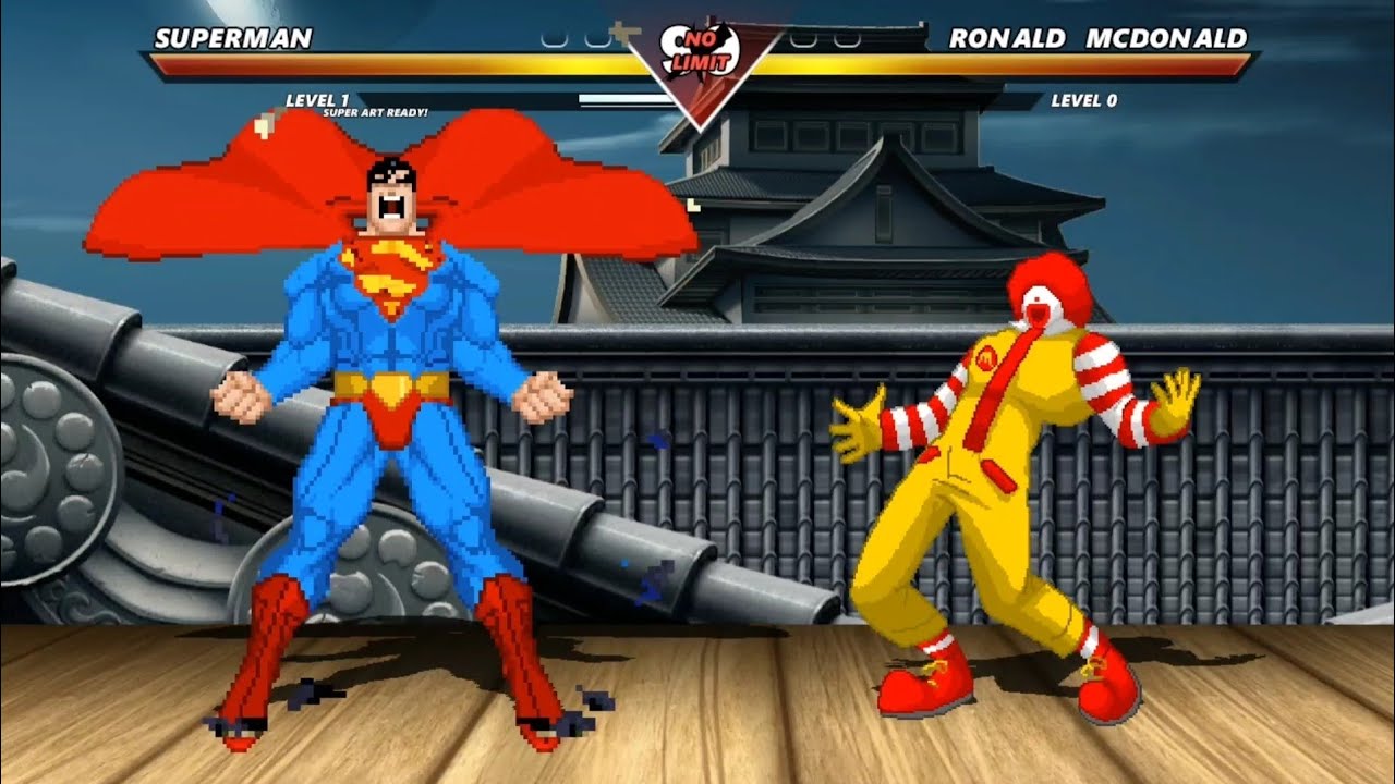 Superman Vs Ronald Mcdonald Ultra Insane Fight Youtube
