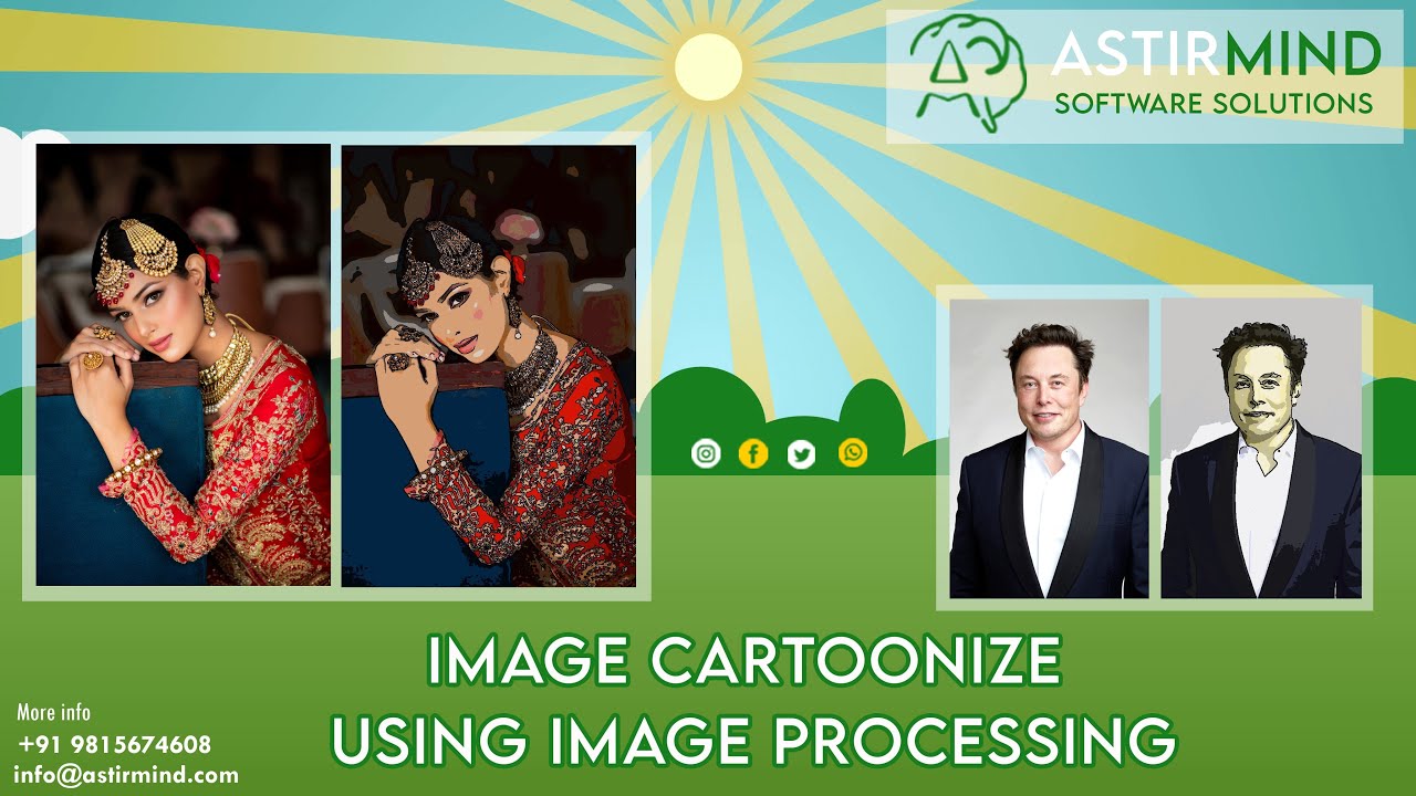 Cartoon Effect Using Image Video Processing Opencv Python Youtube