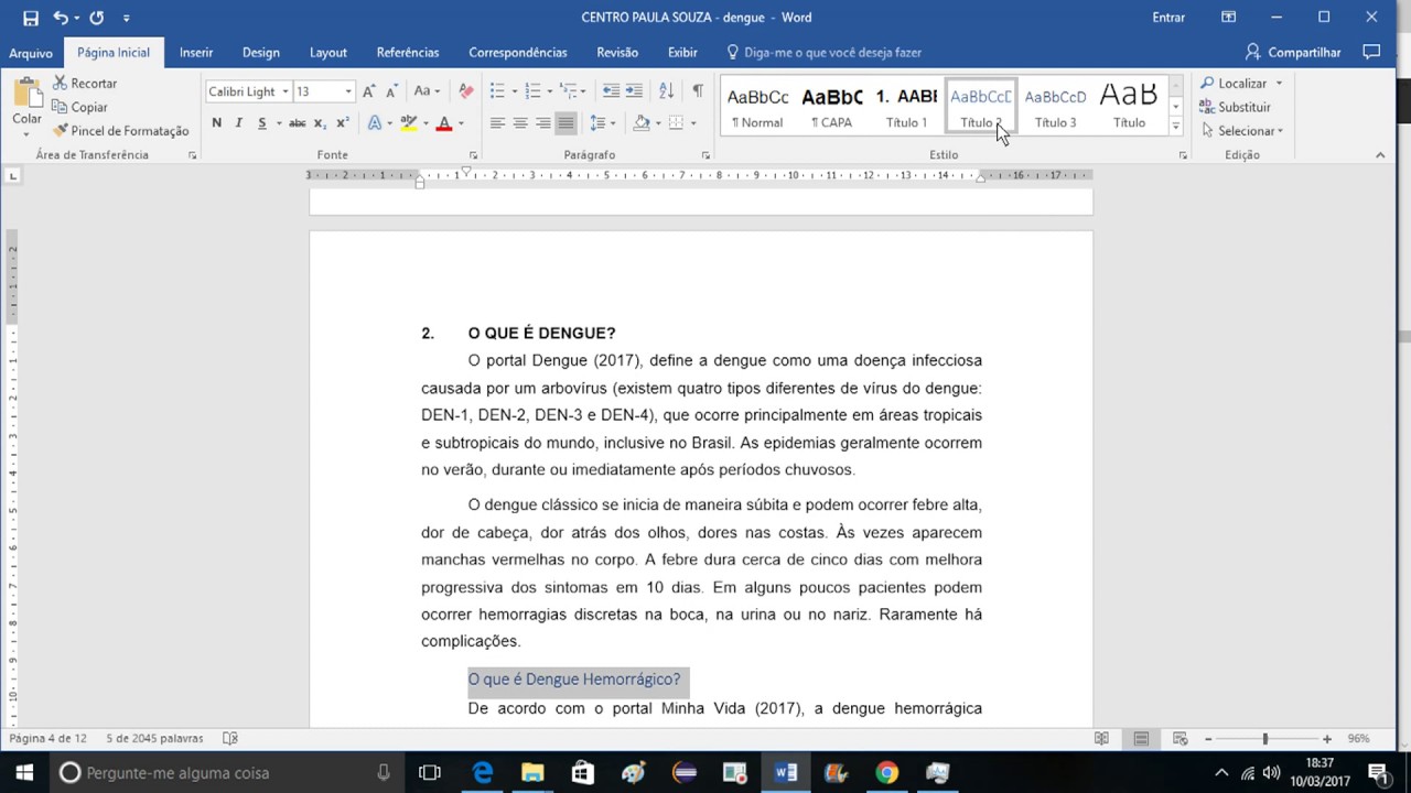 Exemplo De Trabalho Nas Normas Da Abnt