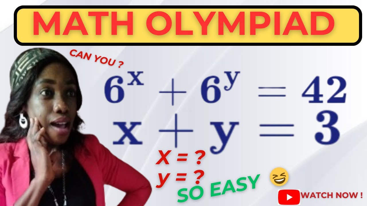 Math Olympiad Exponential Equation Indices Viralmath Youtube