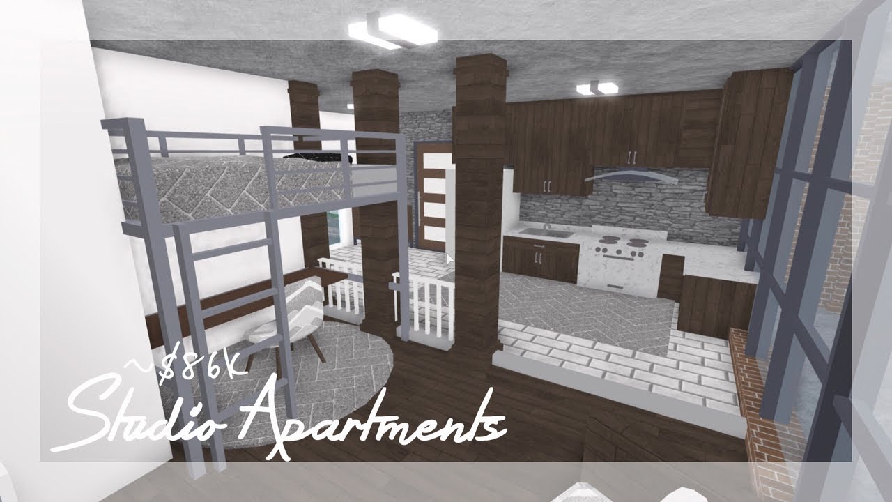Bloxburg Speed Build Studio Apartments Youtube