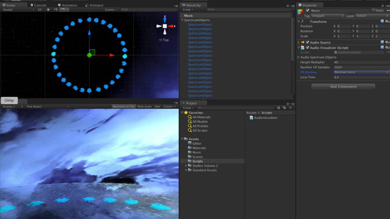 My Little Unity Episode 01 Creating An Audio Visualizer Youtube