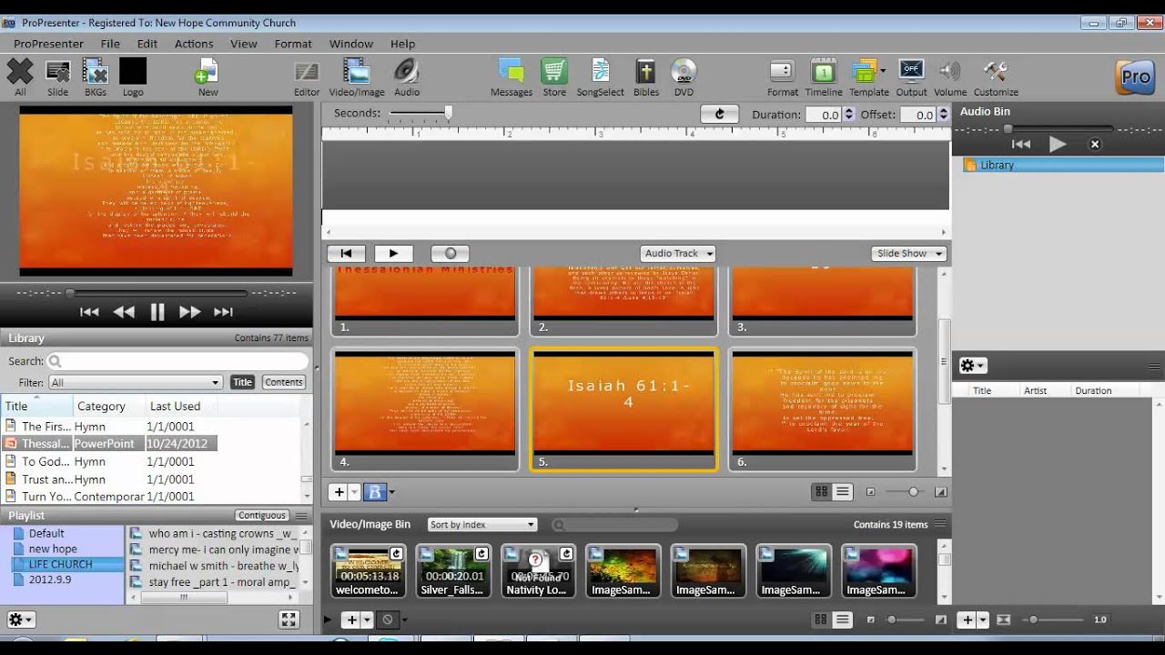 Propresenter 5 Import Powerpoint And Transitions Youtube