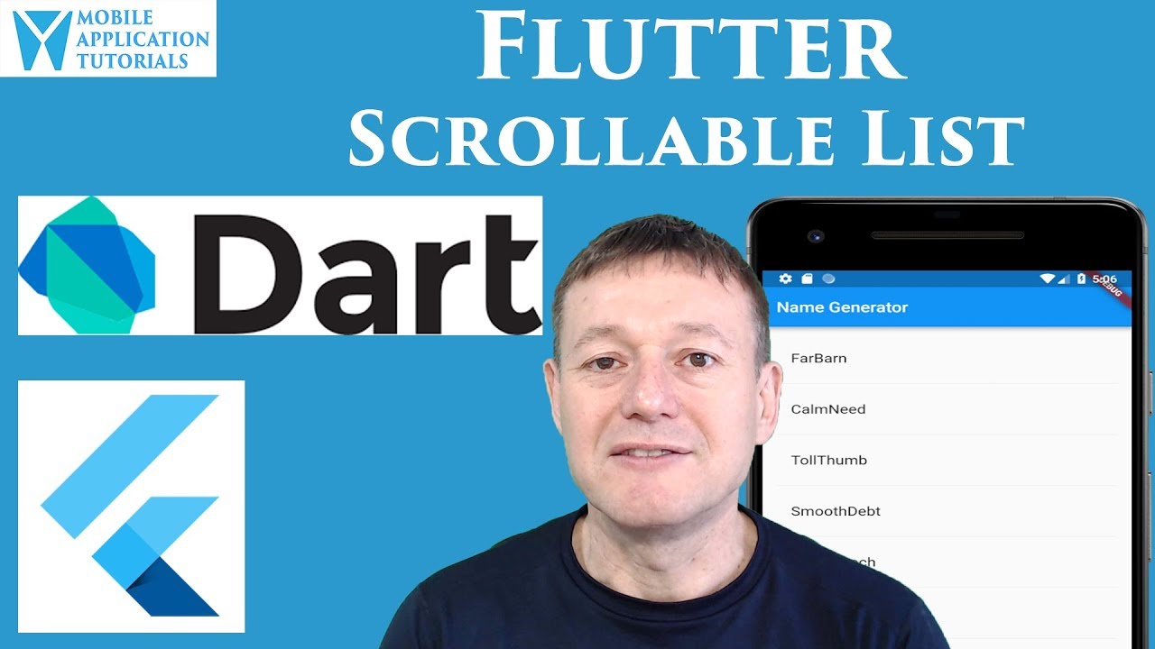 Flutter Creating Scrollable List Youtube