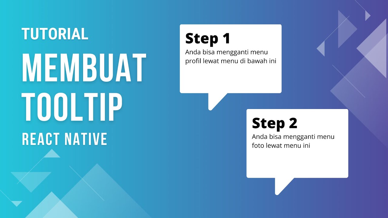 Cara Membuat Tooltip React Native Youtube