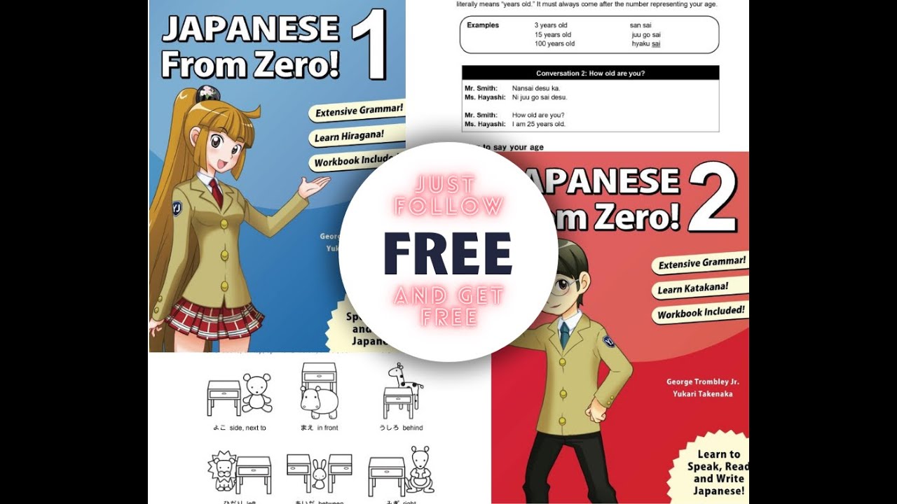 Free Japanese From Zero 1 And 2 Pdf Books Workbook Grammar Learn