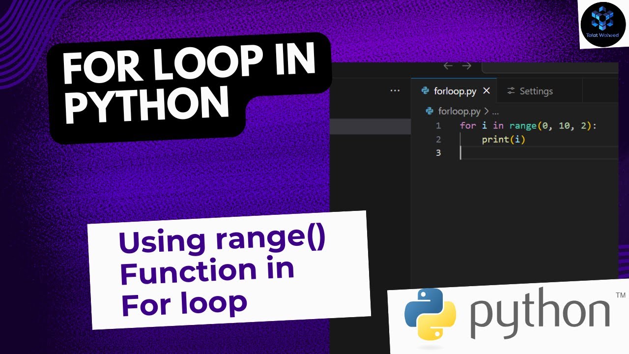 For Loop In Python For Loop With Range Function In Python Python