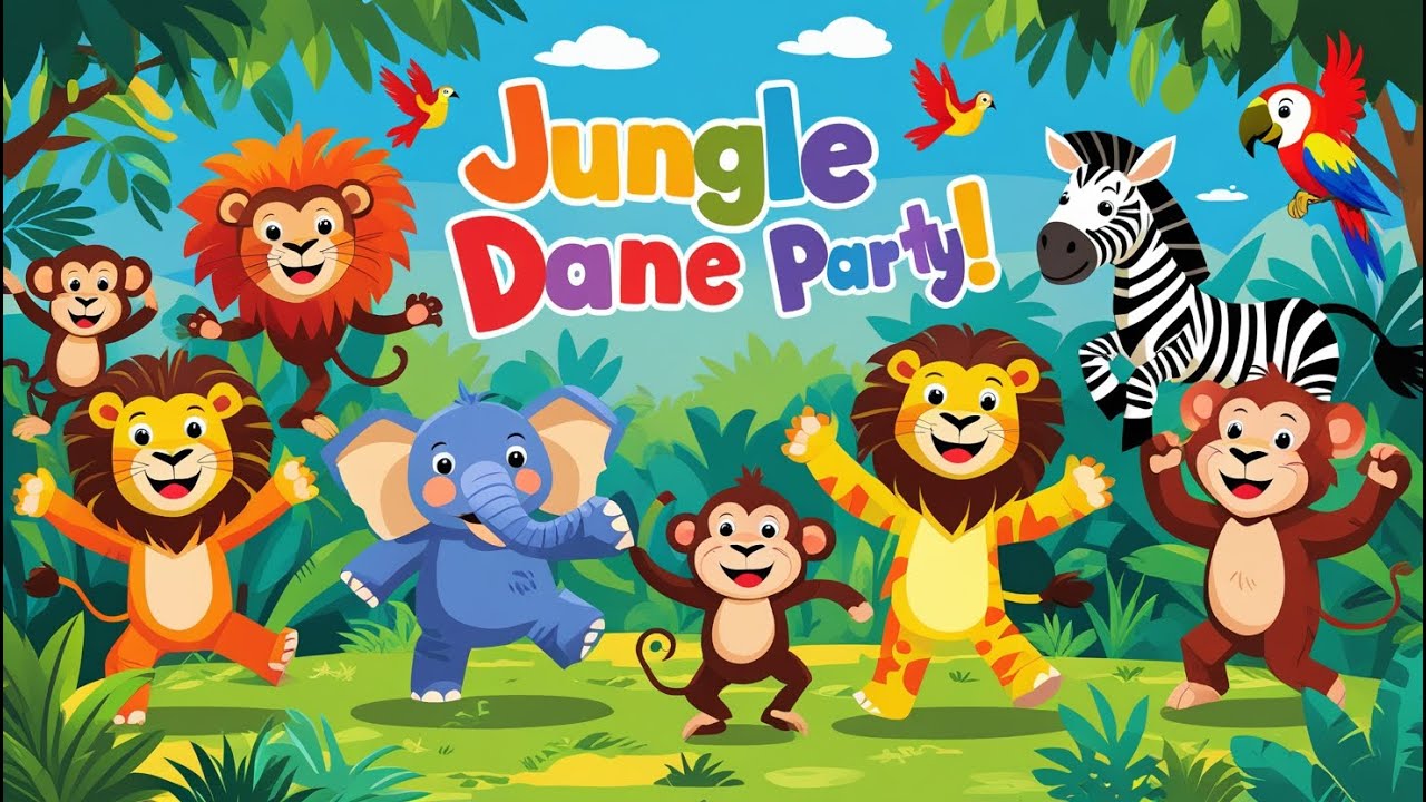 Jungle Dance Party Fun Animal Song For Kids Youtube