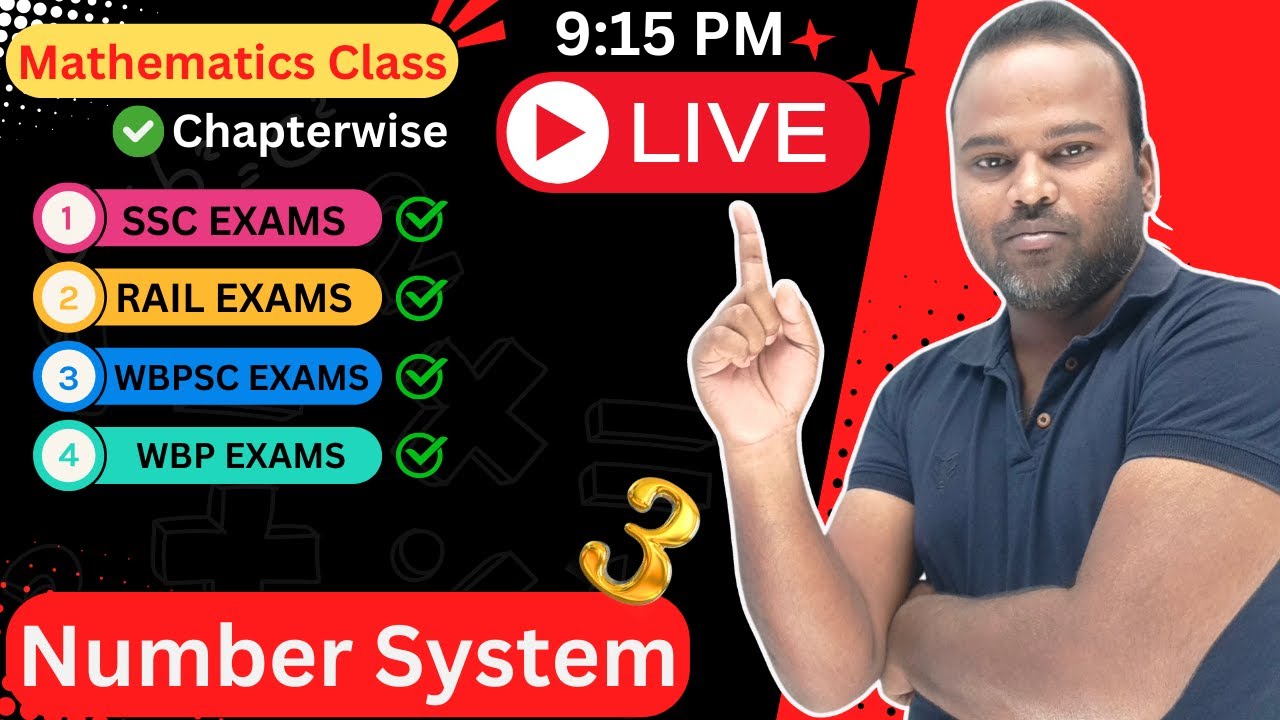 рџ ґlive Chapterwise Mathematics Number Systemрџћїclass 03 For All