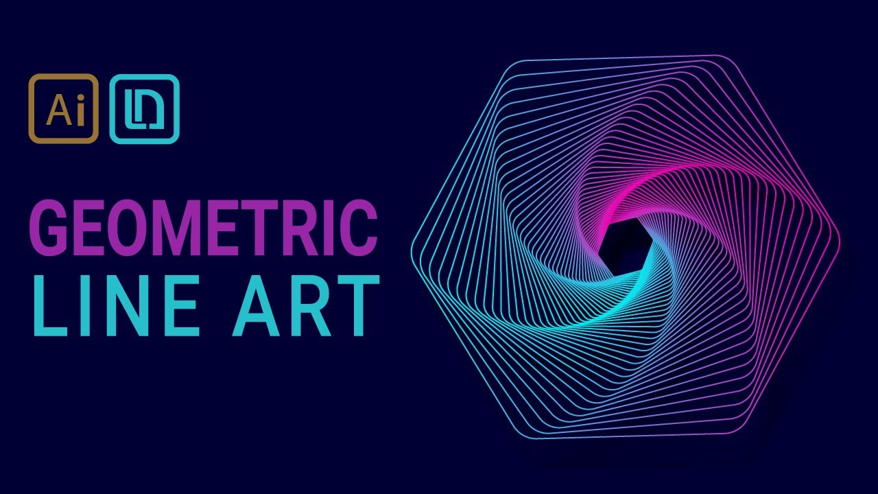 Geometric Line Art Adobe Illustrator Tutorial Let S Designрџ Youtube