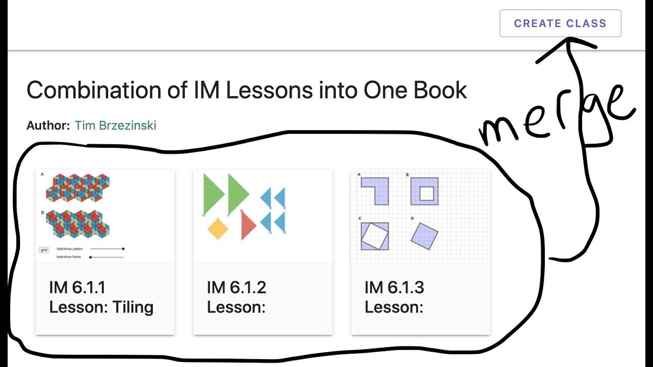 How To Create One Single Geogebra Class Containing Multiple Im Oer 6