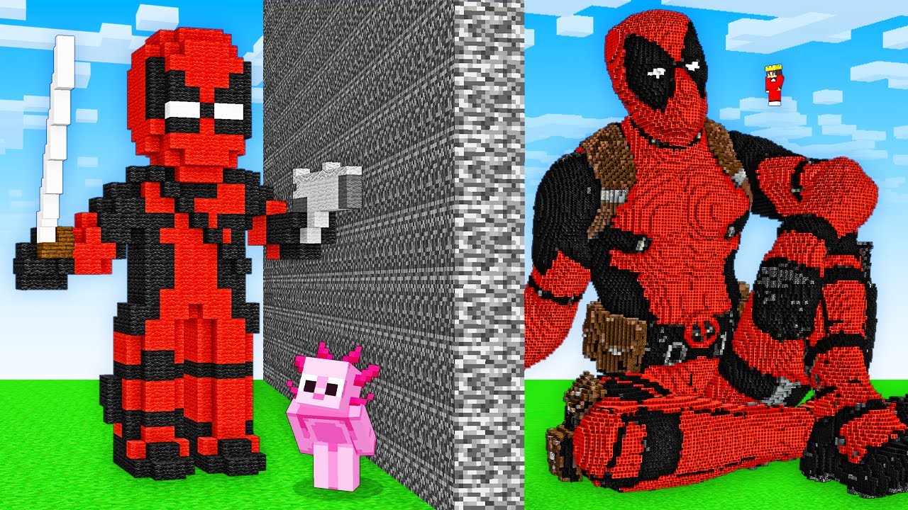I Cheated With Deadpool In Minecraft Build Battle Youtube