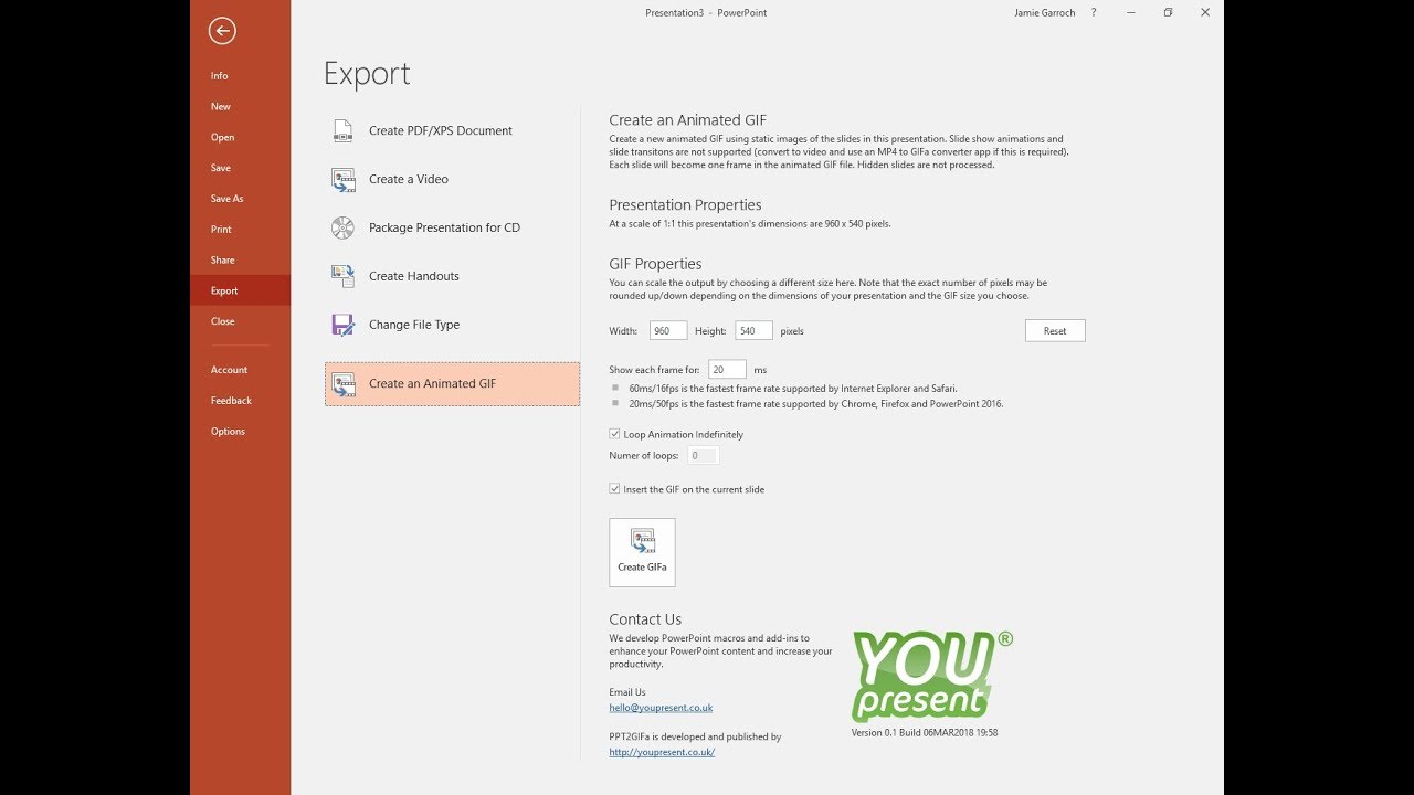 Ppt2gifa For Powerpoint Youtube
