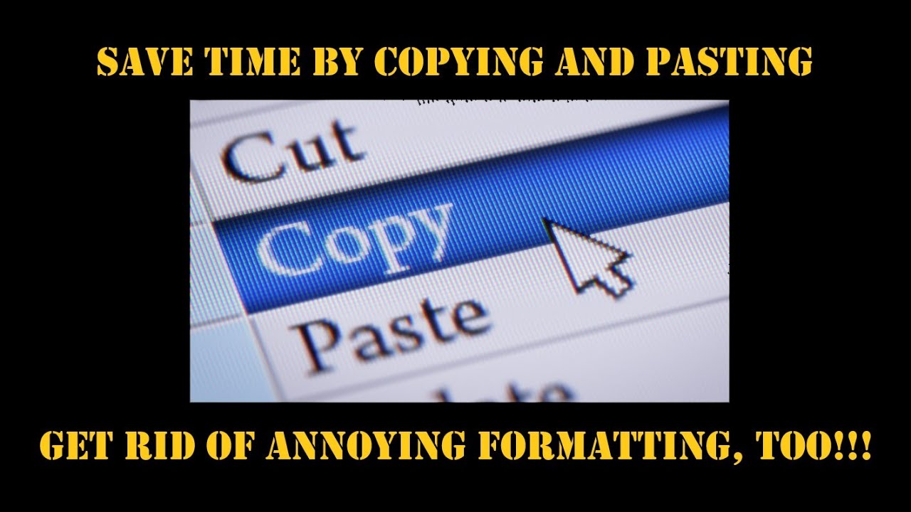 Copy Paste Paste Without Formatting And More Shortcuts Youtube