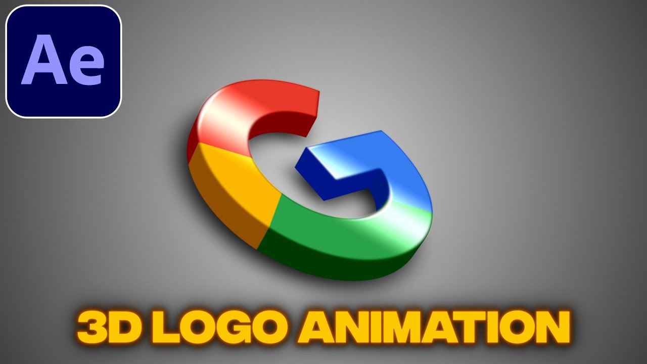 3d Logo Animation Tutorial In After Effects No Plugins 3d Intro