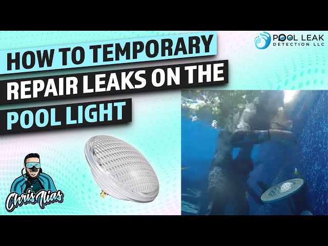 Repair Swimming Pool Light Leak Shelly Lighting