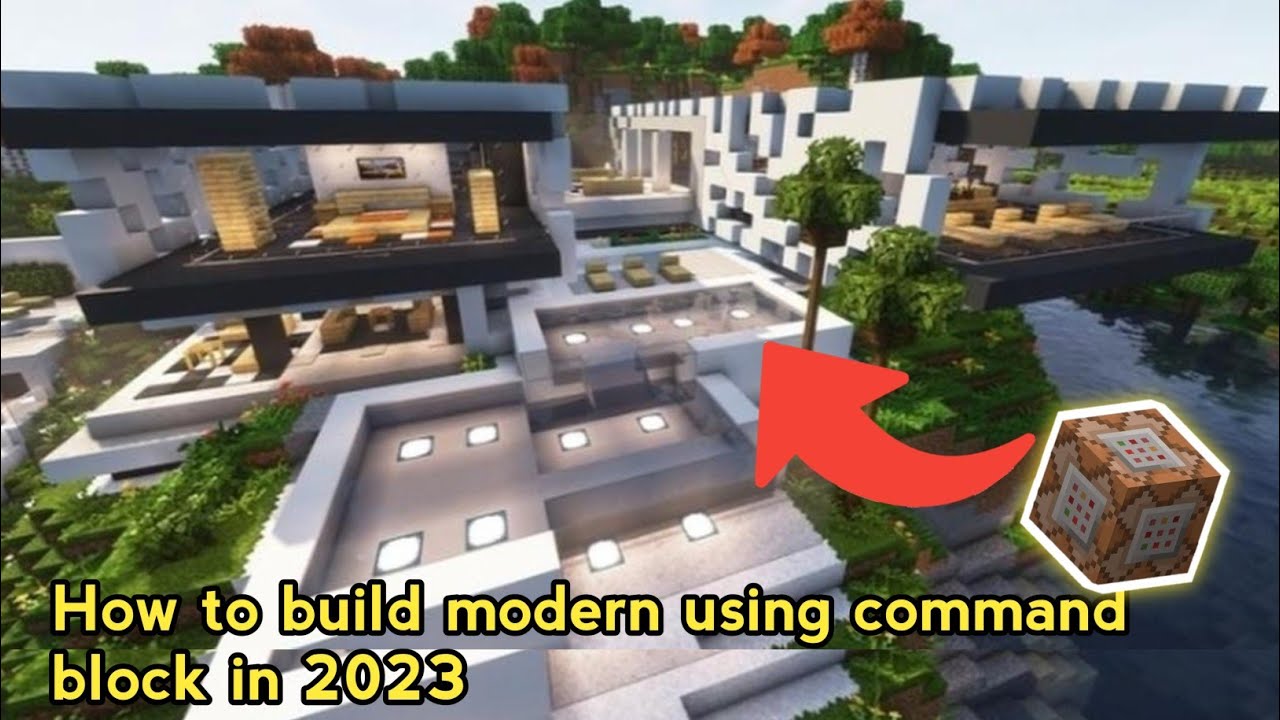 Minecraft Command Block Mansion House Modern House In Minecraft