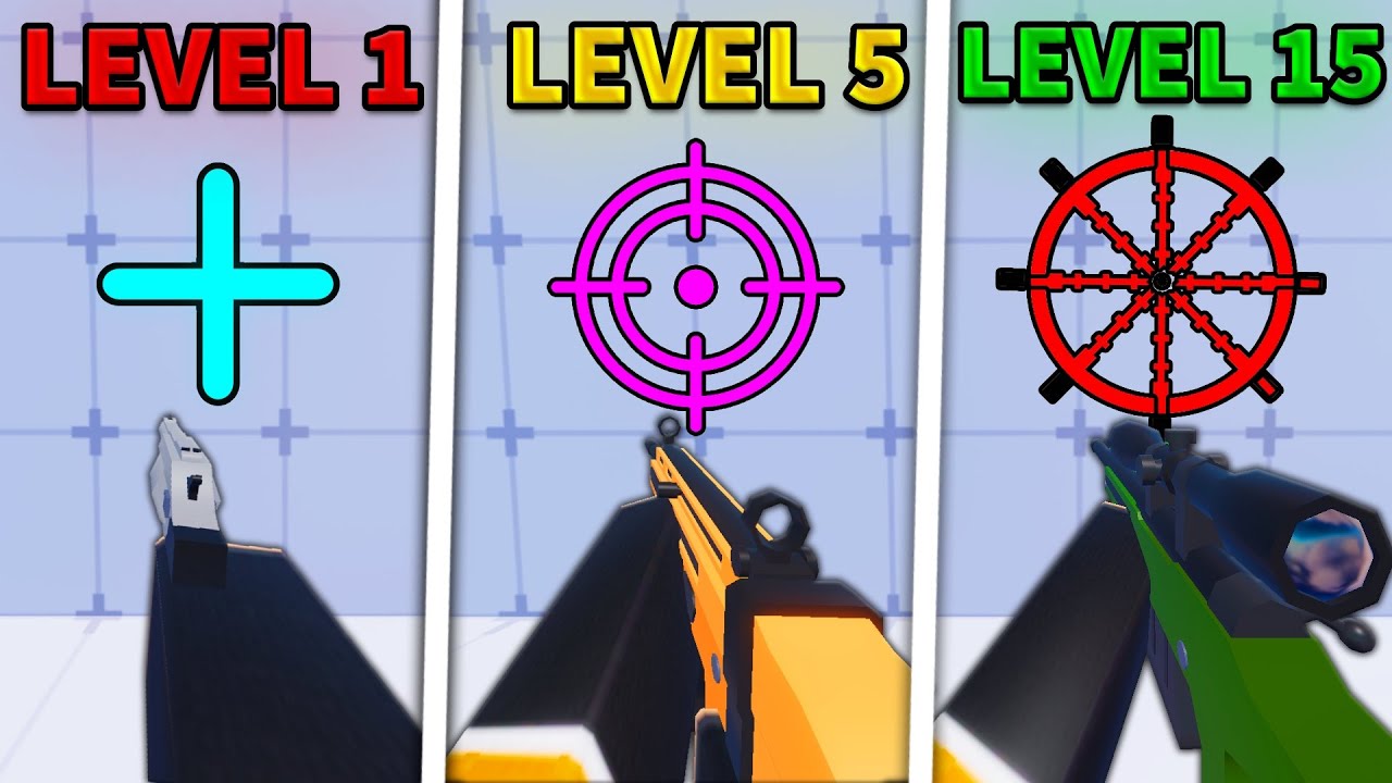 I Tested The Best And Worse Crosshairs In Roblox Rivals Youtube