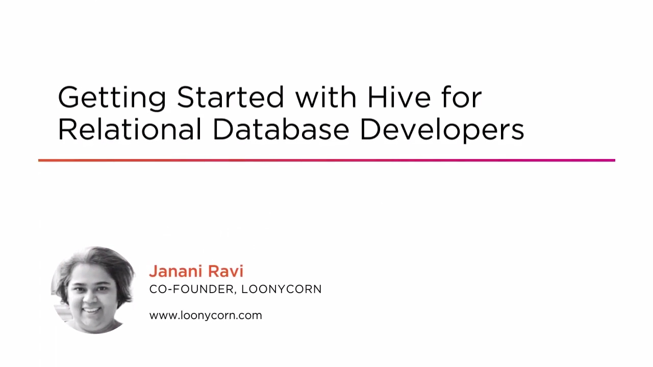 Course Preview Getting Started With Hive For Relational Database